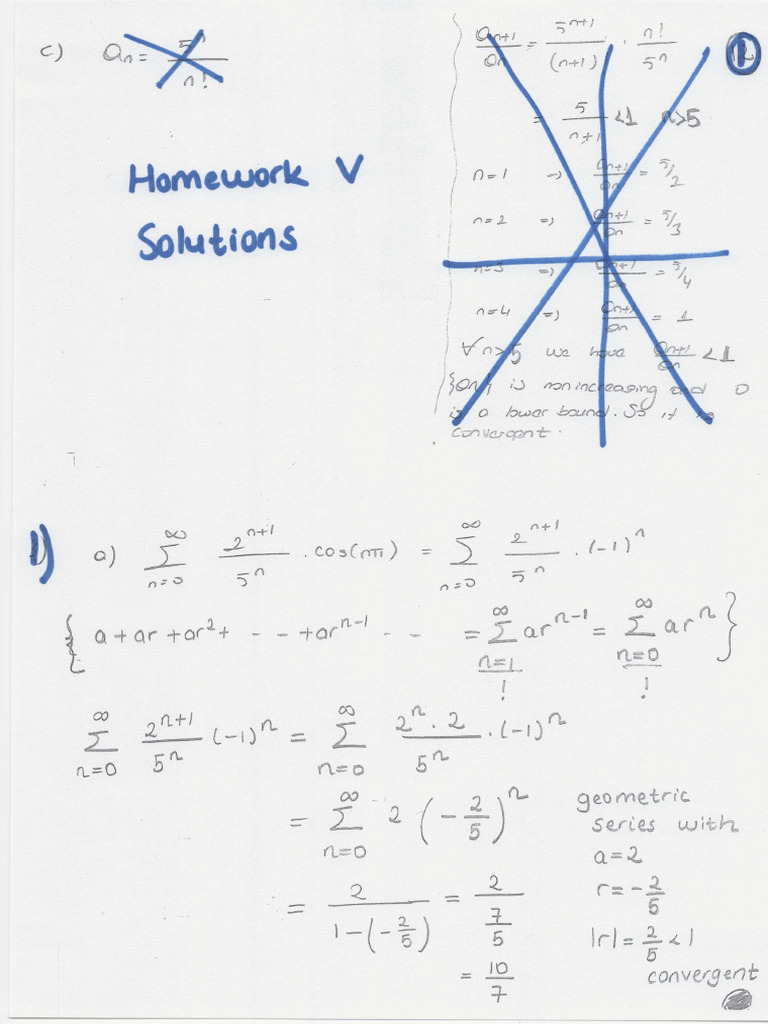 Calculus II_Series solutions | PDF
