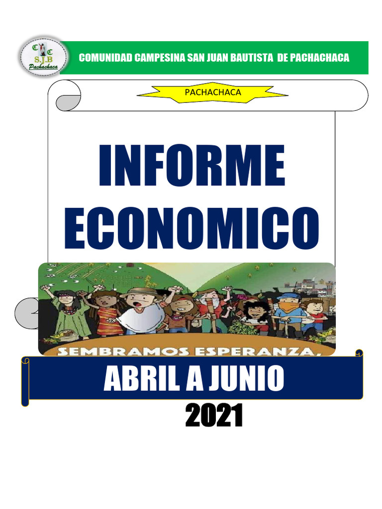 Informe Economico Abril A Junio 2021 | PDF | Industria de alimentos