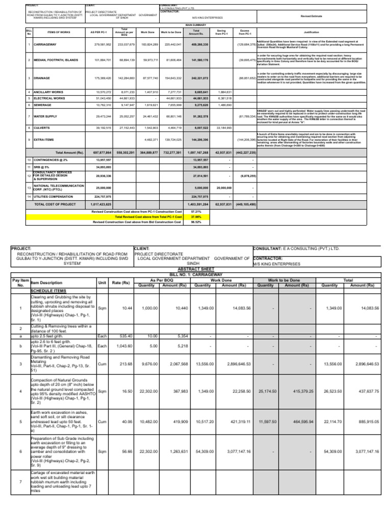 Abstract of Cost-r(2) | PDF | Concrete | Road