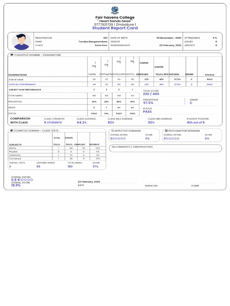 Student Report | PDF