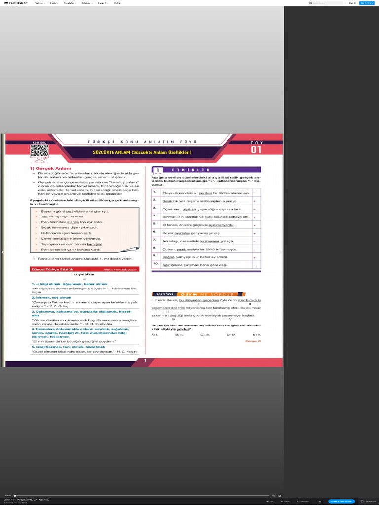 Fliphtml5 Com Tsyqb Ntyy Limit Tyt Turkce Konu Anlatim CA | PDF