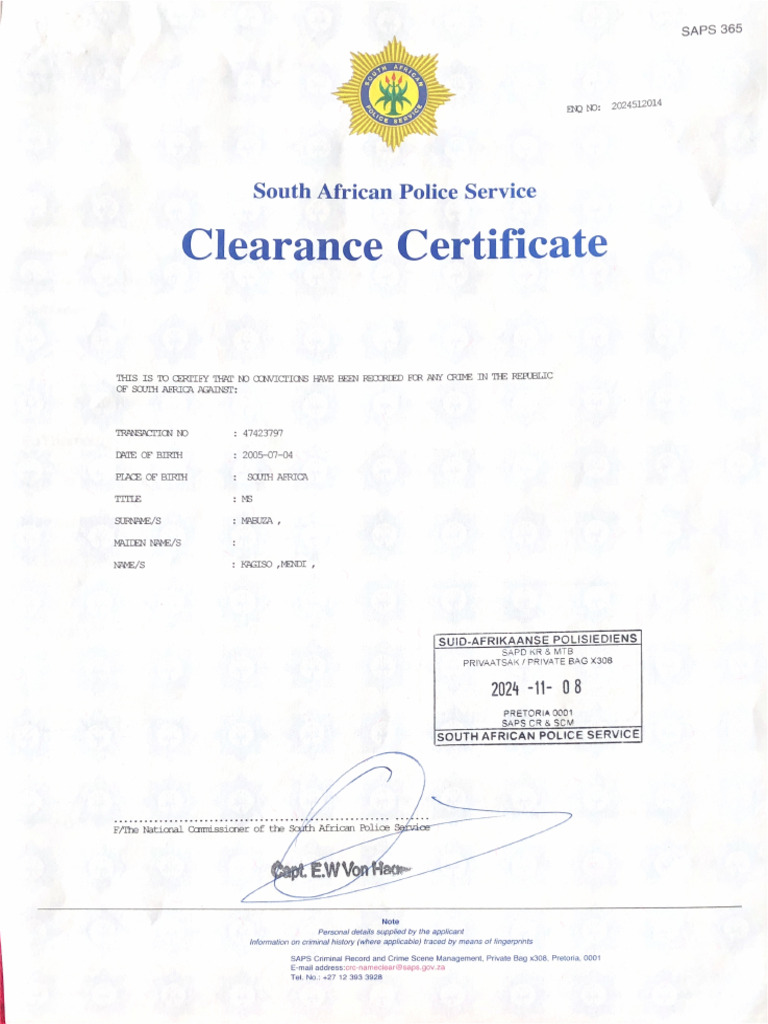 Policy Clearance. | PDF