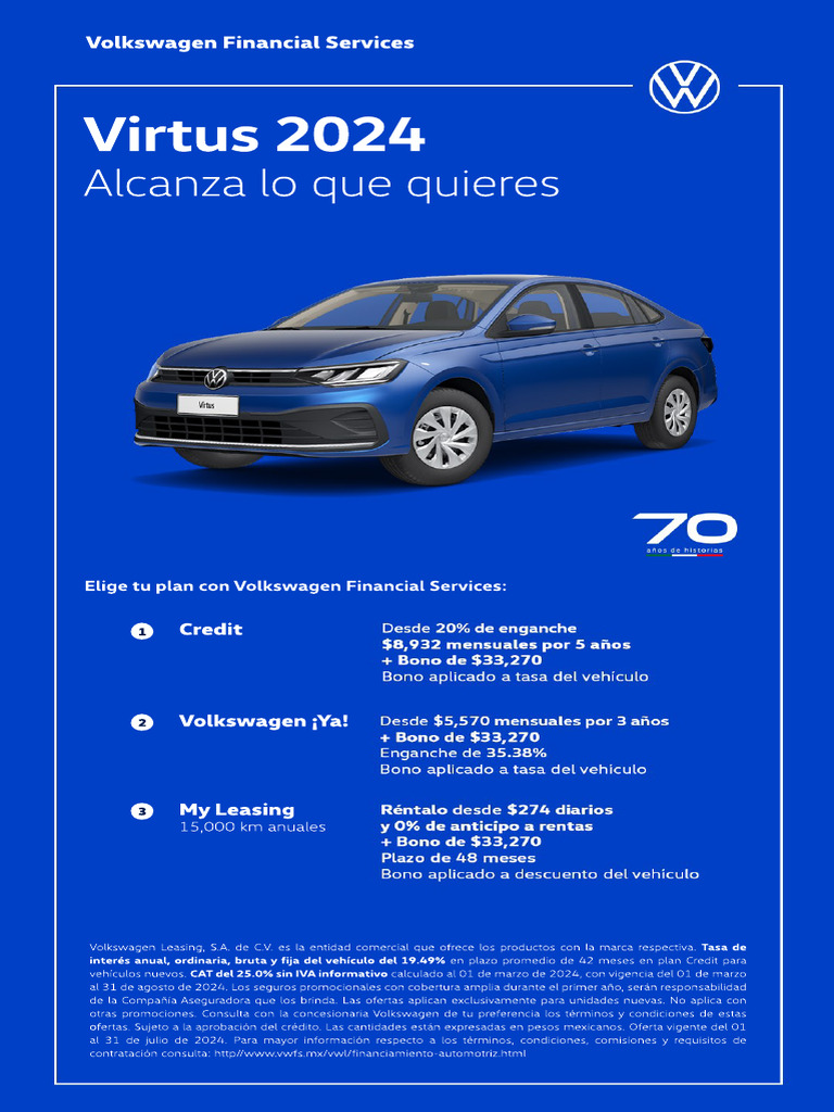 Ofertas de Leasing Volkswagen 2024 | PDF