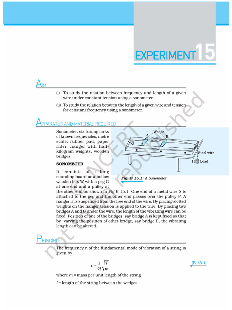 Exp Sonometer | PDF