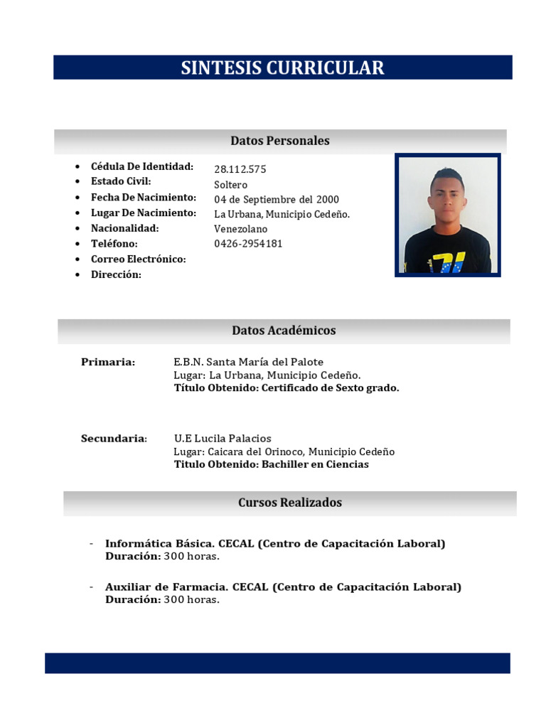 Currículum de Clever Jesus Suez García | PDF