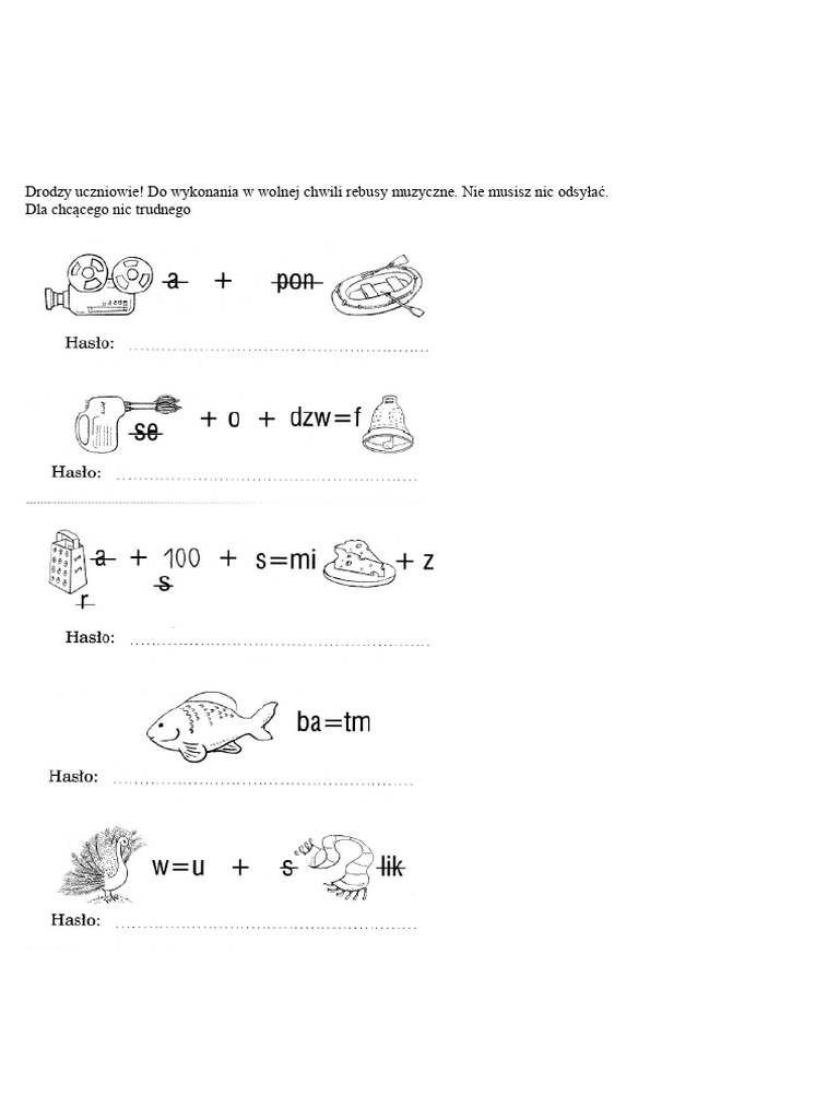 Rebusy Muzyczne | PDF