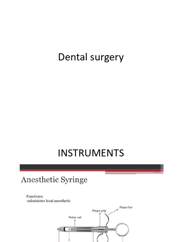 Dental Surgery | PDF