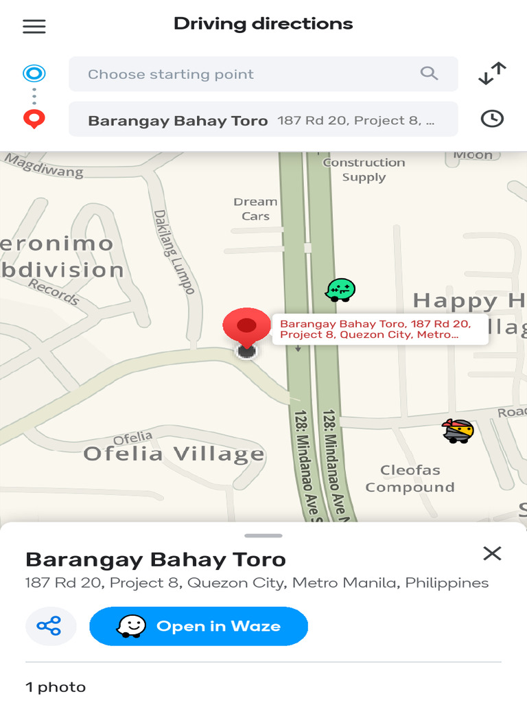 Barangay Bahay Toro Location Guide | PDF