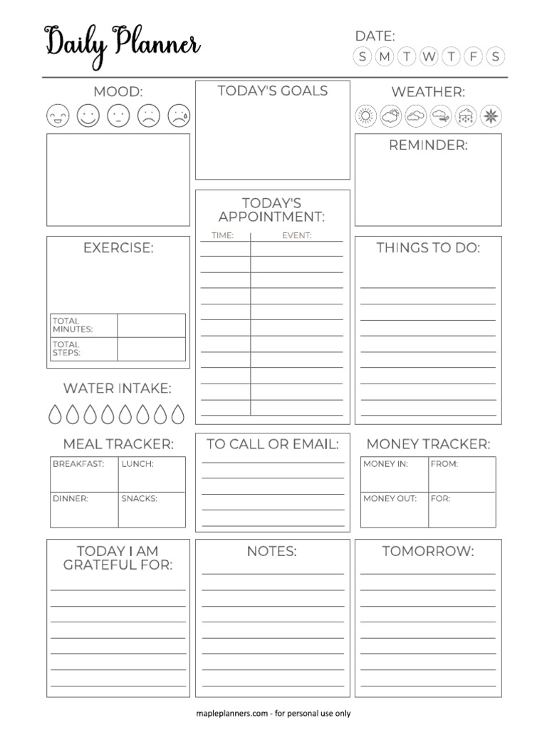 Day Planner | PDF