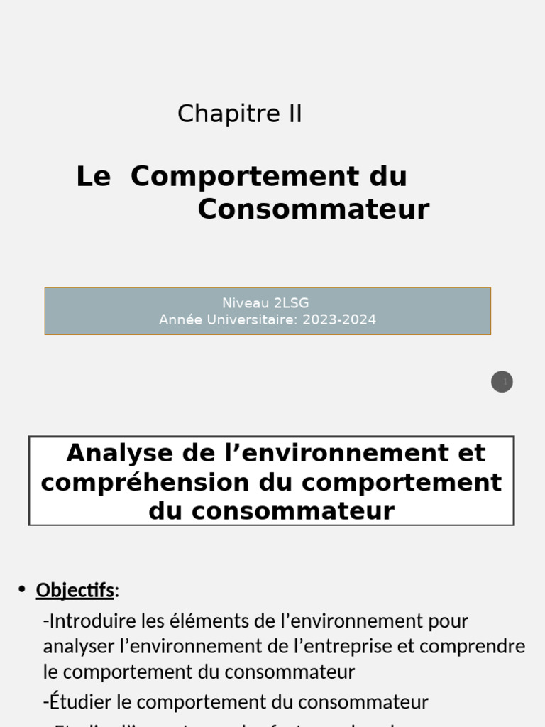 Chap 2 Le Comportement Du Consommateur | PDF | Motivation | Motivant