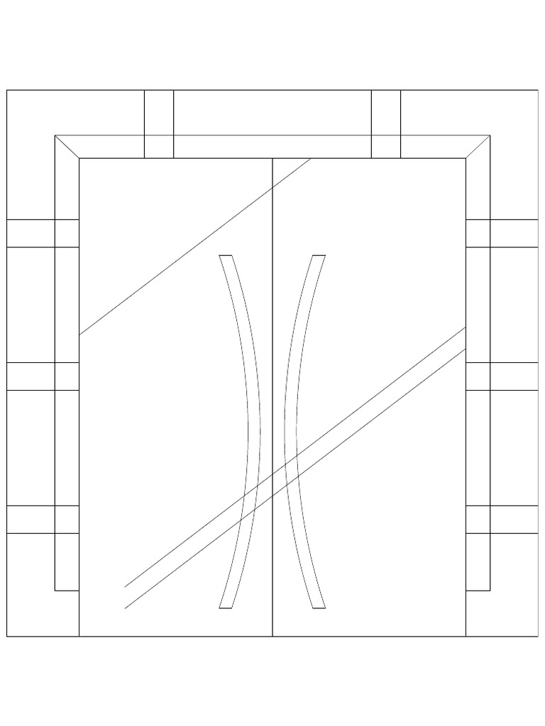 130 Double and Large Doors Elevation Cad Blocks Model | PDF