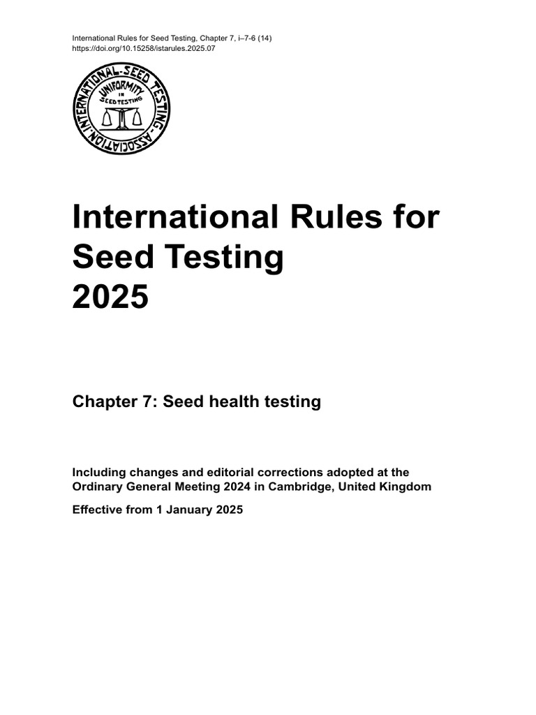 Seed Health | PDF | Crops | Plants