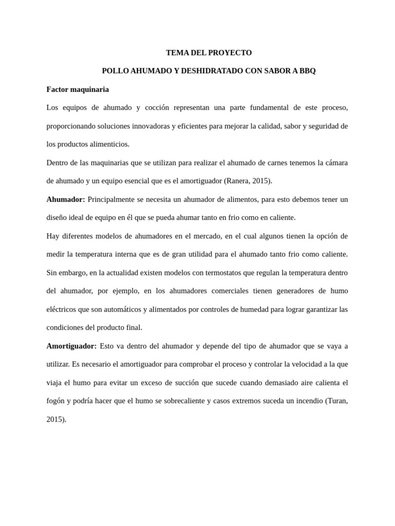 Pollo Ahumado | PDF | Fumar (cocinar) | Carne