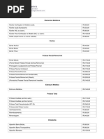Tabela de Preços Médis Dental 2024 | PDF | Dente | Prótese