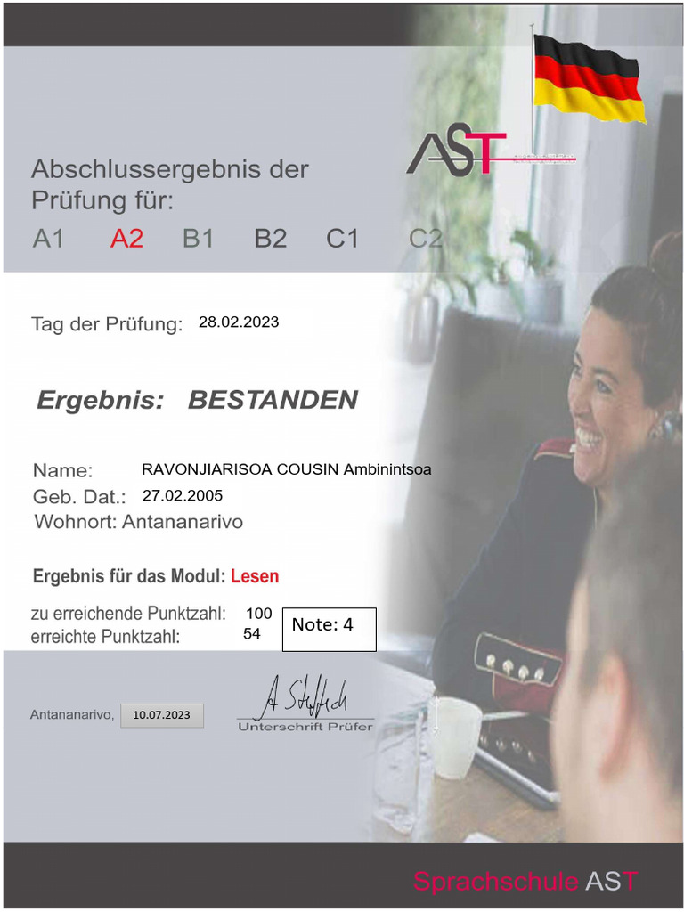 Ambinintsoa A2 Lesen | PDF