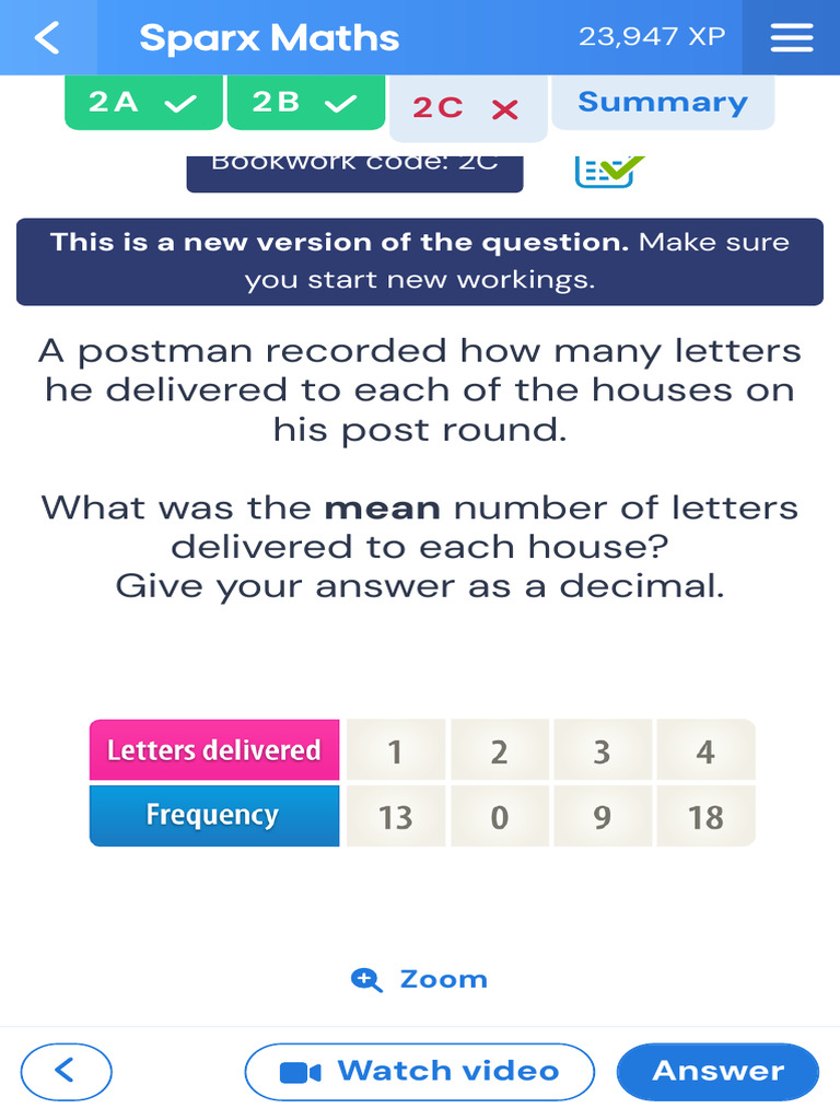 Calculate Mean Letters Delivered | PDF