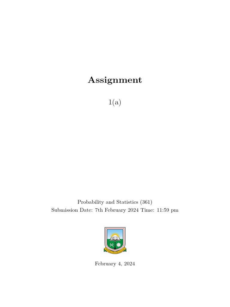 Prob_and_Stats_Asssignment_I_updated | PDF | Median | Mean