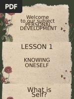 Personal Development Quarter 1 Module 1 Knowing Oneself Strengths and ...