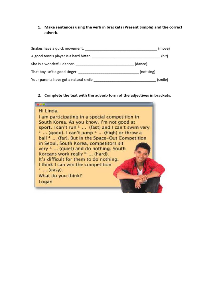 Adverbs of Manner With Answer Key | PDF