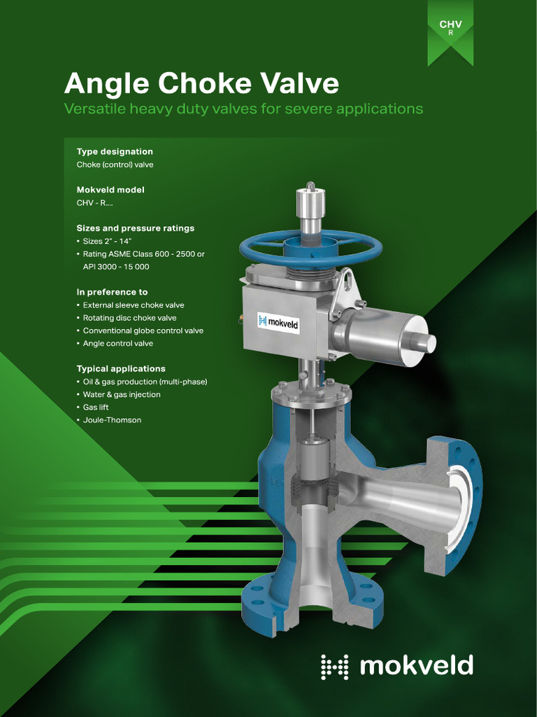 Mokveld Product Sheet Angle Choke Valve | PDF