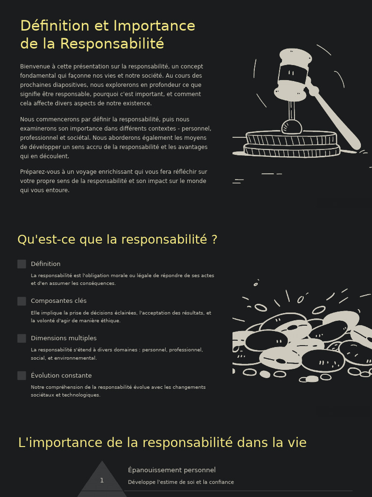 Définition et Importance de la Responsabilité | PDF | Environnement ...