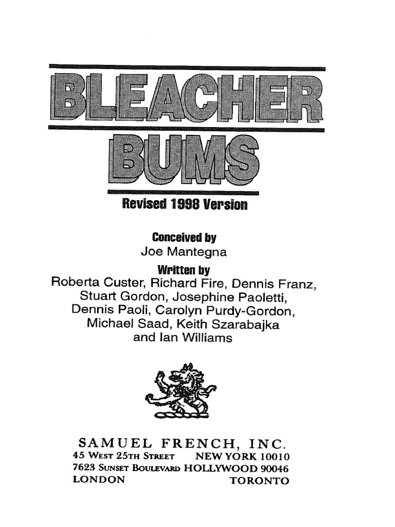 Bleacher Bums | PDF