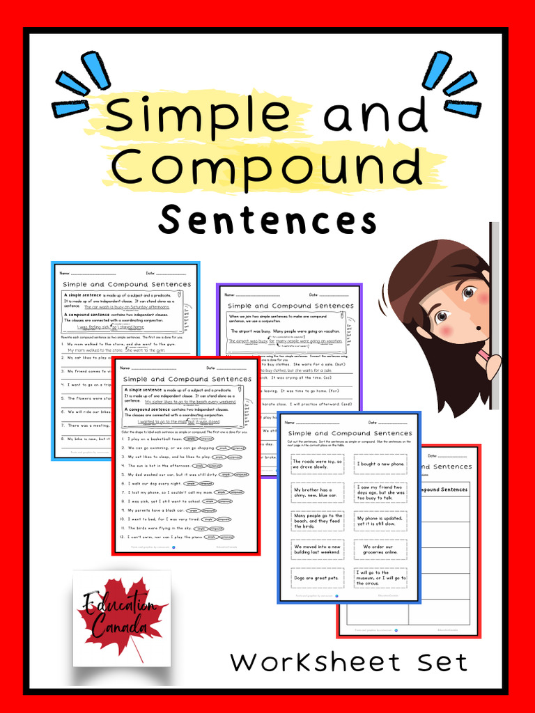 Simple and Compound: Sentences | PDF | Language Mechanics | Syntax