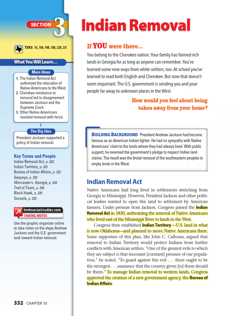 Indian Removal Act and Cherokee Resistance | PDF | Trail Of Tears ...