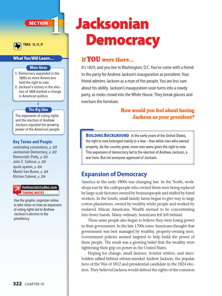 Chapter 10 Section 1 Reading | PDF | Politics Of The United States ...