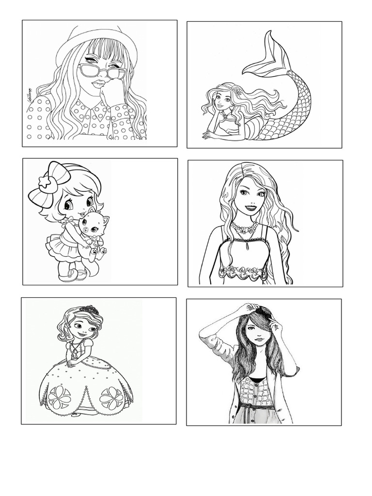 Desenhos Clarice Meninas | PDF