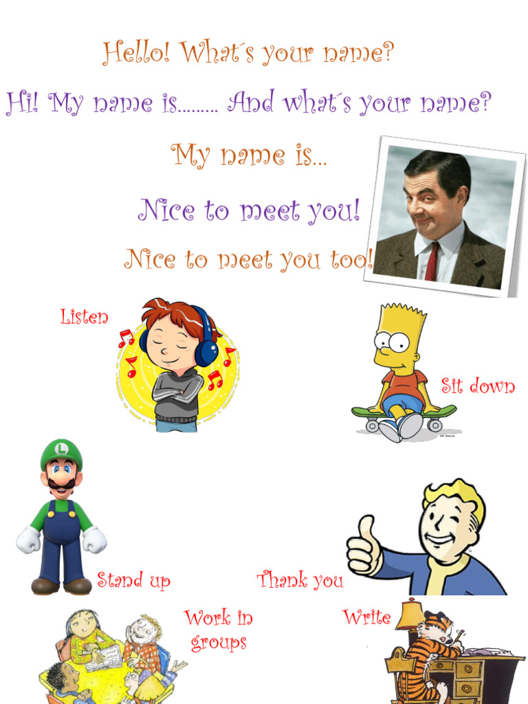 Greetings & Classroom Language | PDF