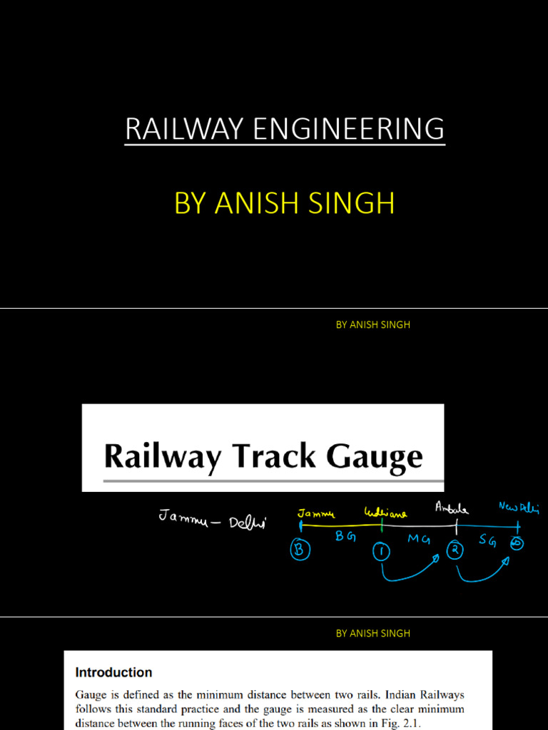 Railway Gauge Distances Explained | PDF