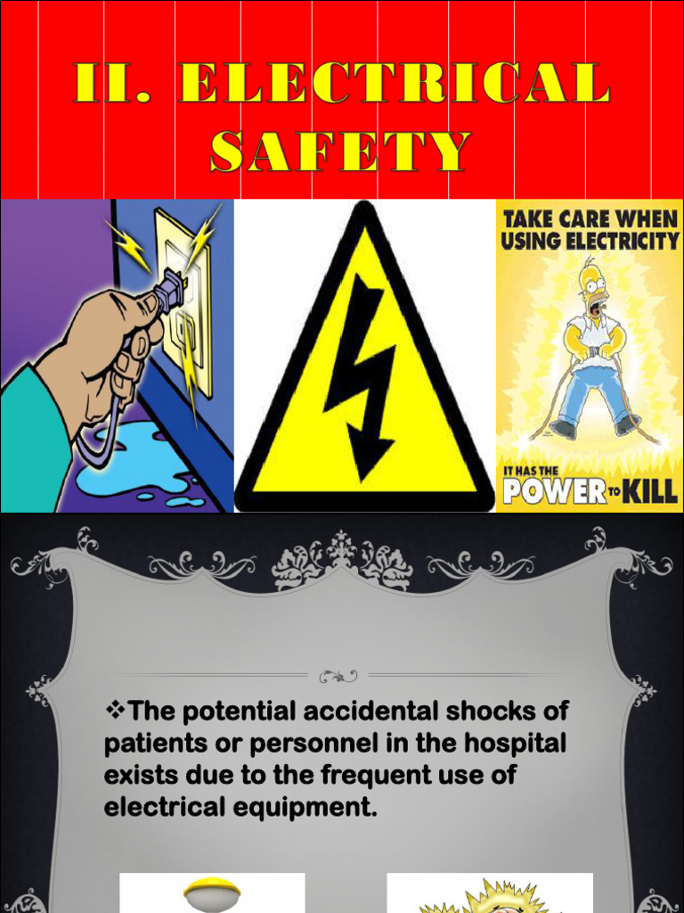 Hospital Electrical Safety Guide | PDF | Voltage | Electric Current