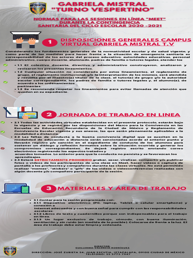 Normas para Clases Virtuales | PDF | Videotelefonía