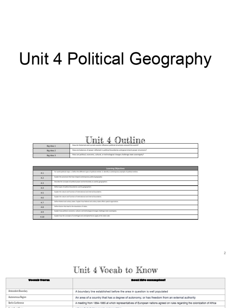 Political Geography: Power and Boundaries | PDF | Gerrymandering ...