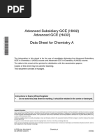 Data Sheet - OCR (A) Chemistry AS-level | PDF | Chemical Substances ...
