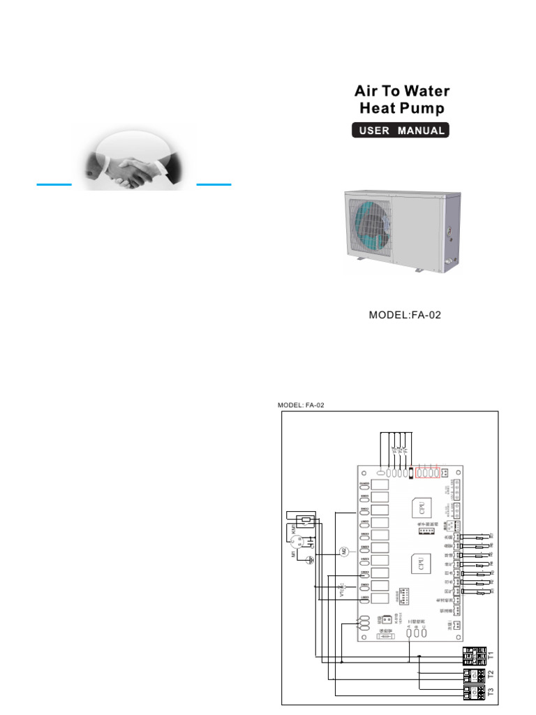 FA-02三联供说明书 润辉控制器 | PDF | Pump | Hydraulics