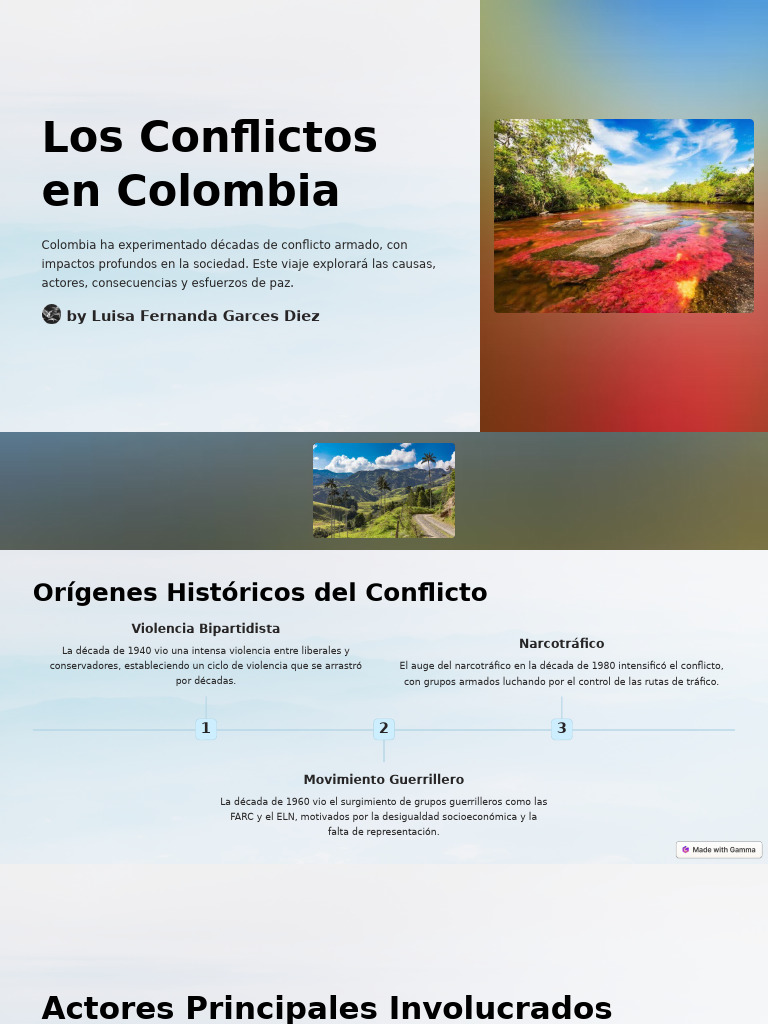 Los Conflictos en Colombia | PDF | Colombia | Guerra de guerrillas