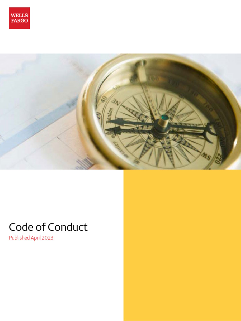 Wells Fargo Code of Conduct Overview | PDF | Insider Trading | Conflict ...