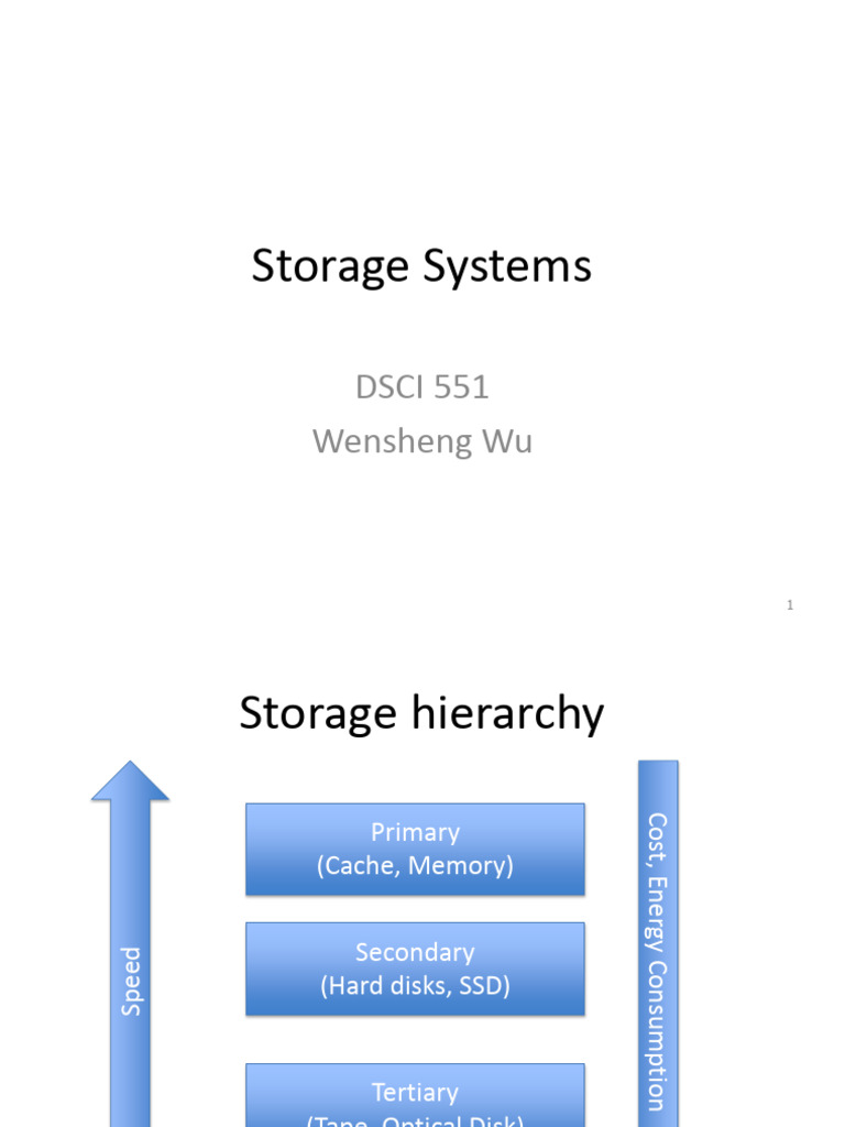 Lecture 3 - Storage Systems | PDF | Hard Disk Drive | Flash Memory