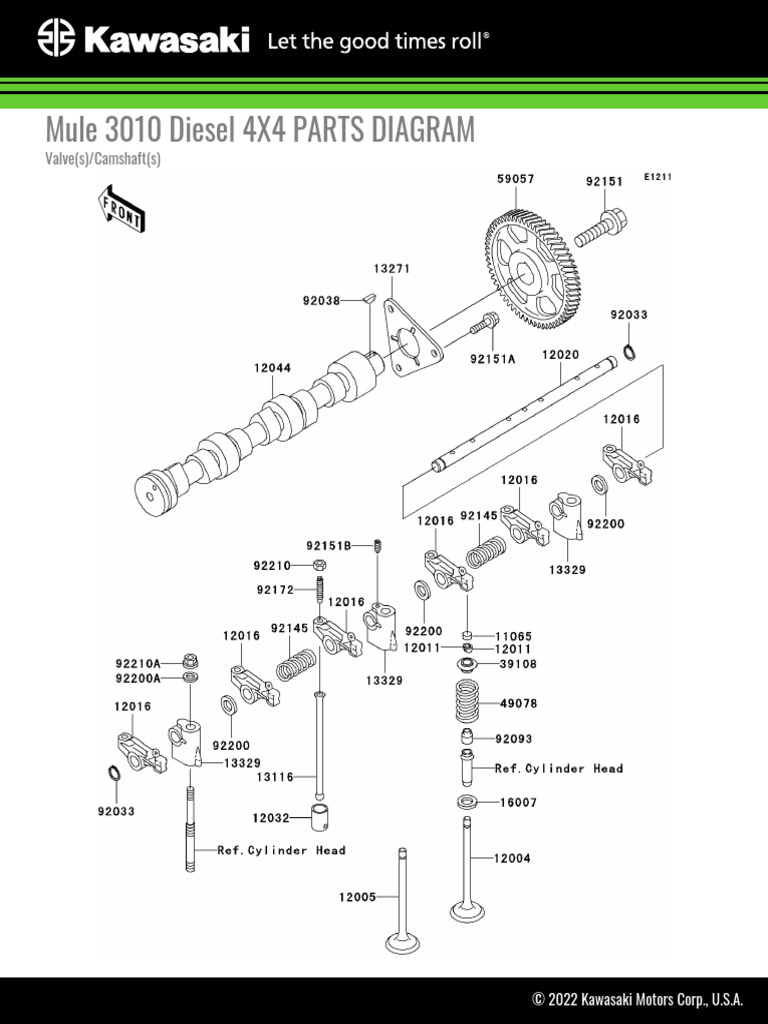 0 Mule 3010 Diesel 4X4 Valve(s) - Camshaft(s) | PDF