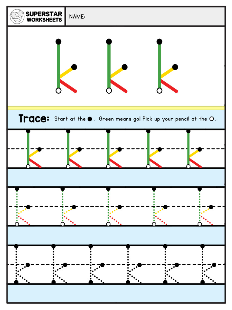 Alphabet Worksheets Letter KK | PDF