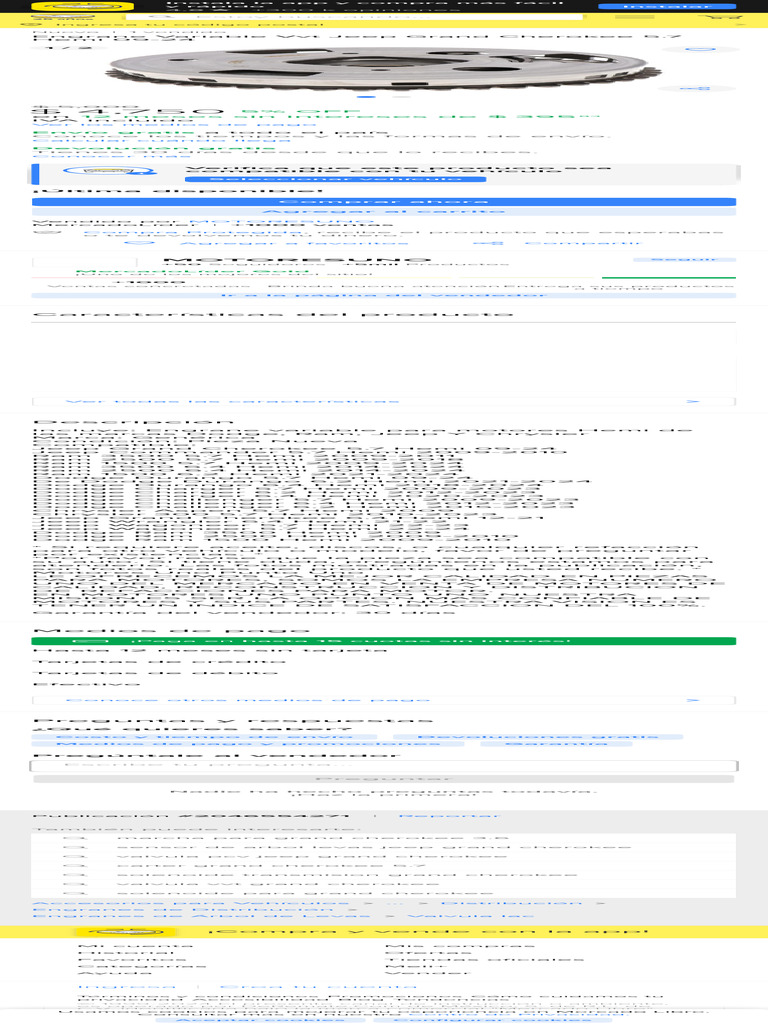 Engrane Variable VVT Jeep Grand Cherokee 5.7 Hemi 09-24 Meses Sin Interés | PDF | todoterreno ...
