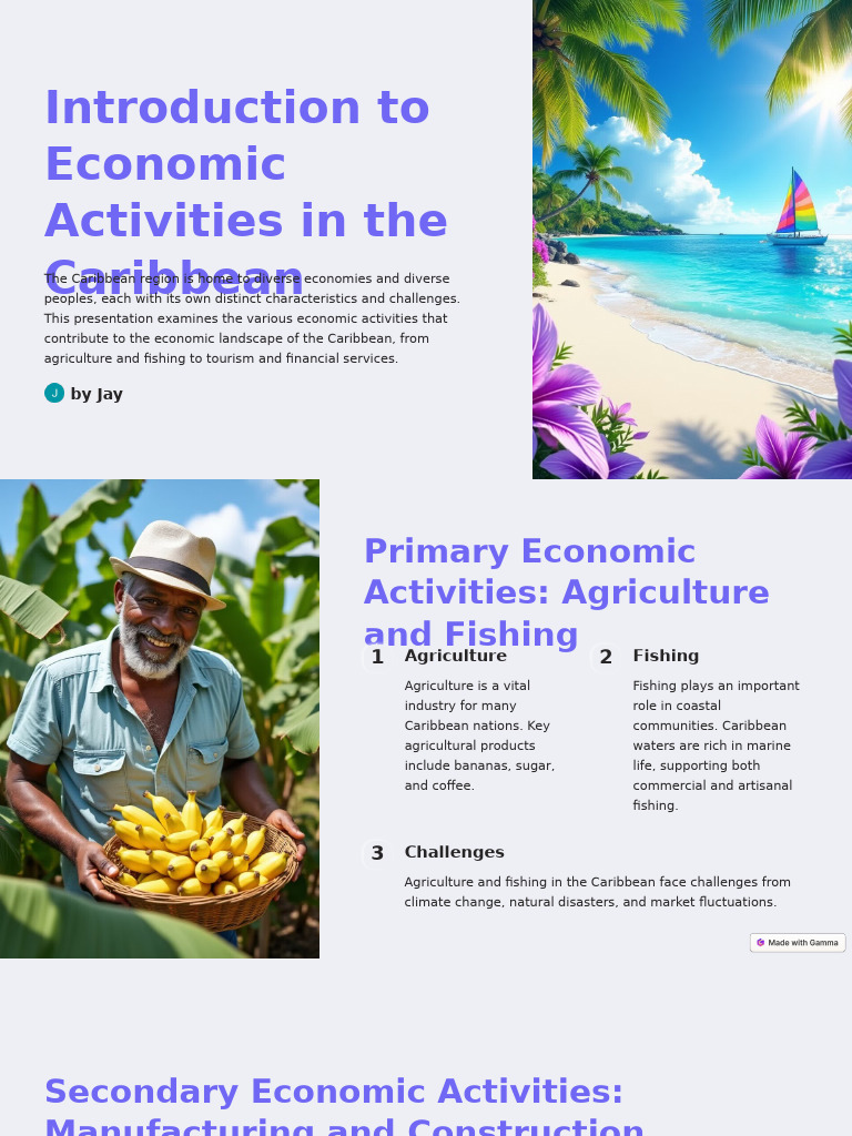 Economic Activities in the Caribbean | PDF | Sustainability ...
