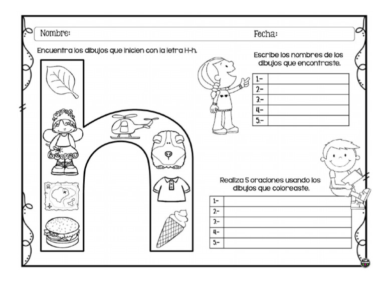 letra h segundo | PDF