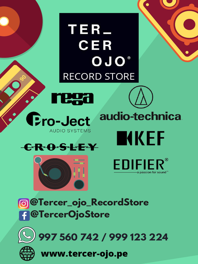 Catálogo Tornamesas TercerOjo Store | PDF | Altoparlante | Ingeniería de audio
