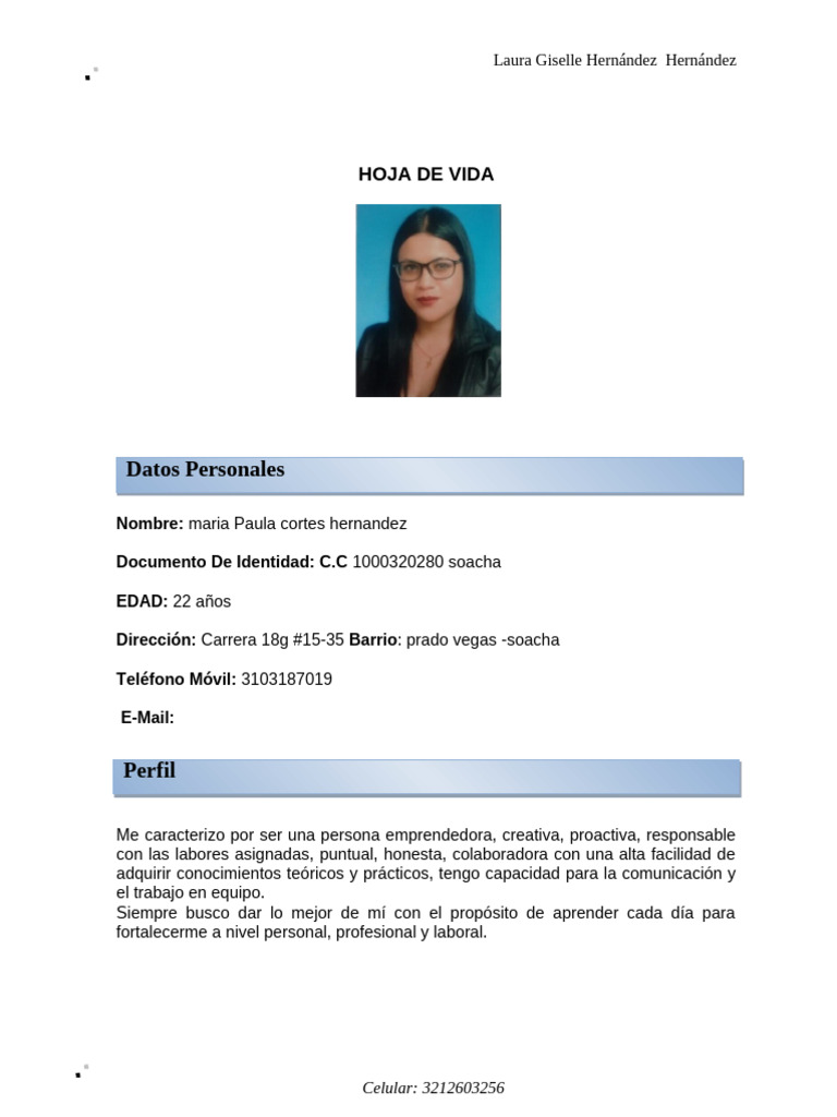 Hoja de Vida Ult | PDF