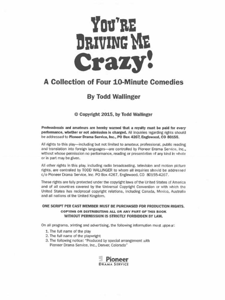 Driving Me Crazy | PDF