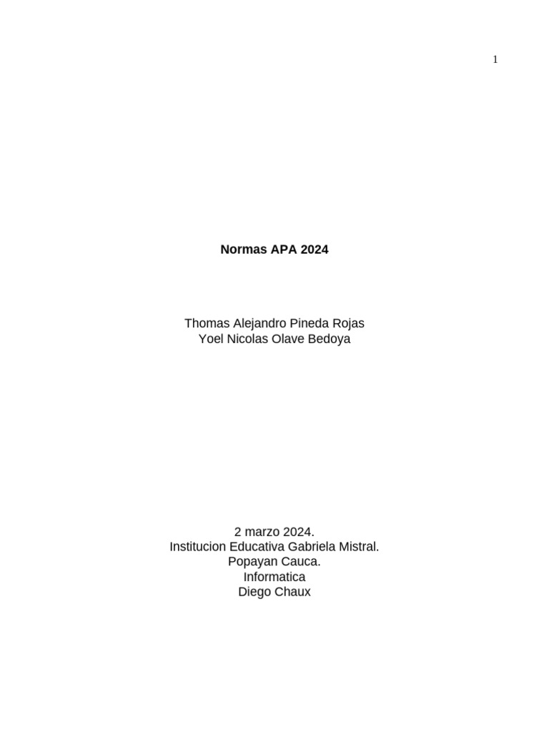 Normas Apa General | PDF