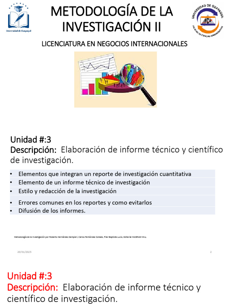 Unidad # 3.1.2.3.4.5.6.7 Elaboración de Informe Técnico y Científico de ...
